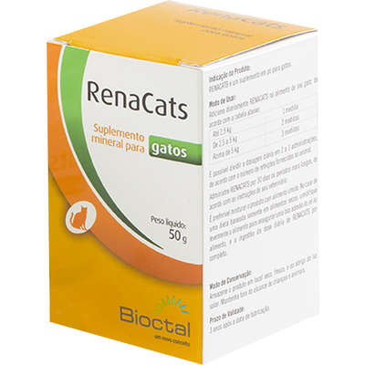 Suplemento Mineral RenaCats Tratamento Renal 50g – Shop Cão