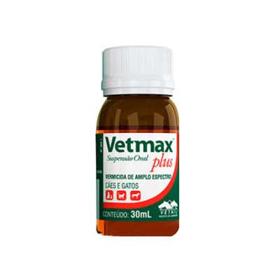 Vermífugo Vetnil Vetmax Plus Suspensão - 30 mL – shopcao